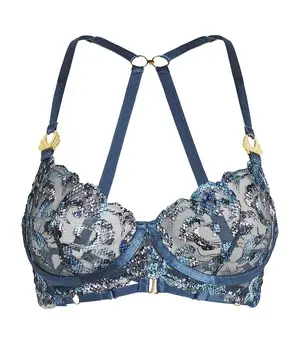 BORDELLE Siren Balconette Bra - Blue