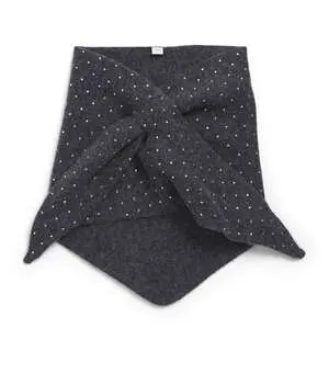 Sandro Wool-blend Embellished Neckerchief