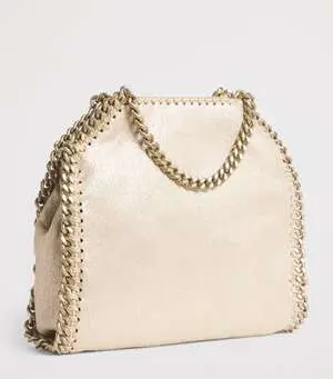 Stella McCartney Tiny Faux Leather Falabella Tote - Ivory