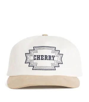 CHERRY LOS ANGELES Twill Baseball Cap - White