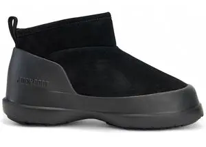Moon Boot Luna Low Suede Boots - Black