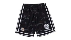 A BATHING APE X Mitchell & Ness Nba New Jersey Nets Swingman Shorts
