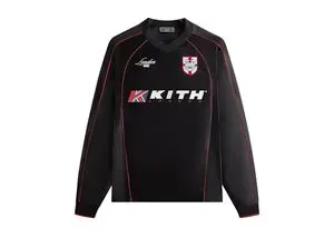 Kith London Long Sleeve Agu Soccer Jersey - Black
