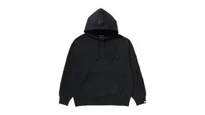 A BATHING APE Sta Patch Relaxed Fit Pullover Hoodie - Black