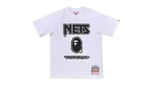A BATHING APE X Mitchell & Ness Nba New Jersey Nets Tee Shirt