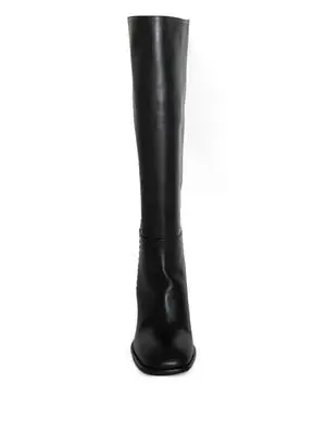 CHUCKIES Stitched Block-heel Boots