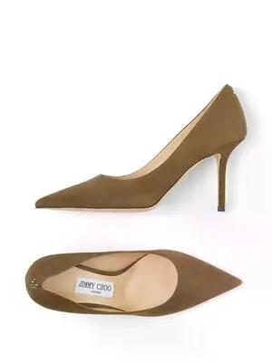 JIMMY CHOO Love 85 Pointed-toe Pumps - Green