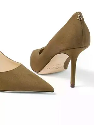 JIMMY CHOO Love 85 Pointed-toe Pumps - Green