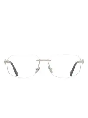 FRED Manille & Cable Geometric Glasses - Silver