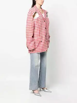 Acne Studios Single-breasted Gingham Blazer