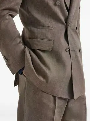 Brunello Cucinelli Peak-lapels Blazer - Brown