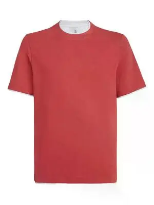 Brunello Cucinelli Crew-neck Layered T-shirt