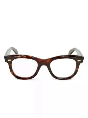 CUTLER & GROSS 1409 Geometric Eyeglasses - Brown