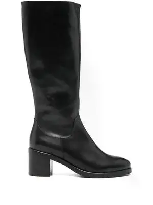 PAOLA PARISI 60 Mm Leather Knee-high Boots - Black