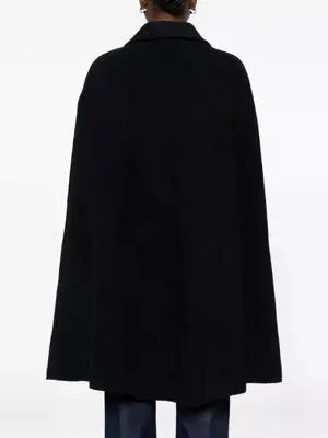 TOTEME Buttoned Cape Coat - Black
