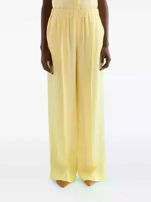 JIL SANDER Envers Wide-leg Trousers With Side Slits - Yellow
