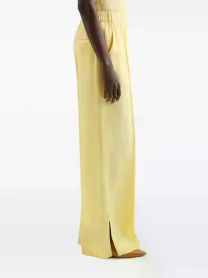 JIL SANDER Envers Wide-leg Trousers With Side Slits - Yellow