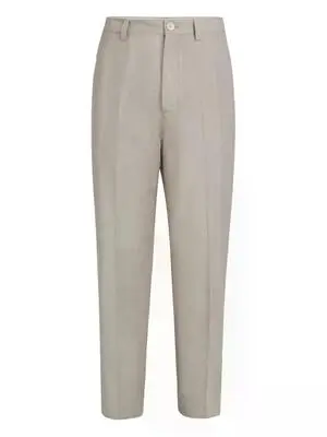Brunello Cucinelli Panama Cotton-linen Trousers - Neutrals