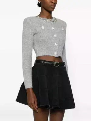 SELF-PORTRAIT Crystal-embellished Cardigan