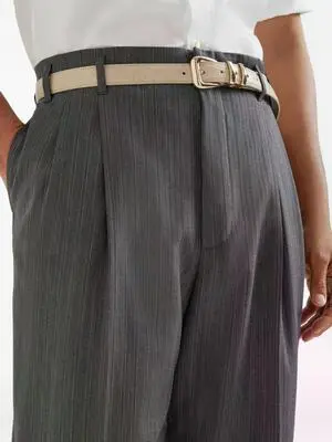 Brunello Cucinelli Striped-pattern Double-pleats Trousers