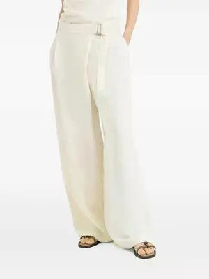 Brunello Cucinelli Belted Wide Leg Trousers