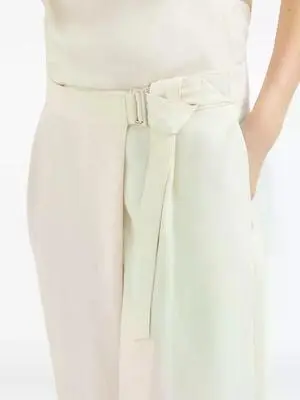 Brunello Cucinelli Belted Wide Leg Trousers