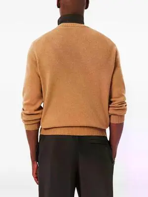 Lacoste Logo Crew-neck Sweater - Brown