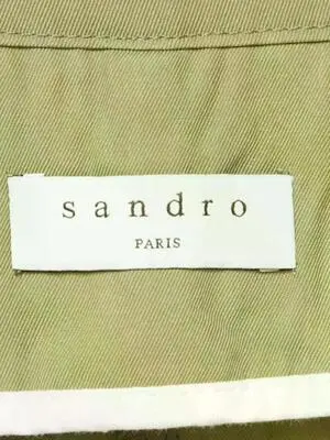 Sandro Belted Waist Cotton Trousers
