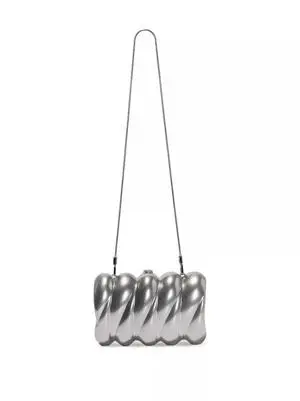 Simkhai Reya Sculpted Clutch - Silver