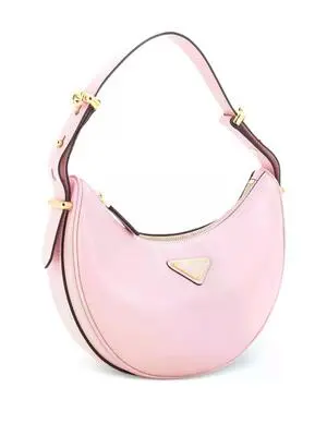 Prada Arque Half Moon Small Hobo Bag - Pink