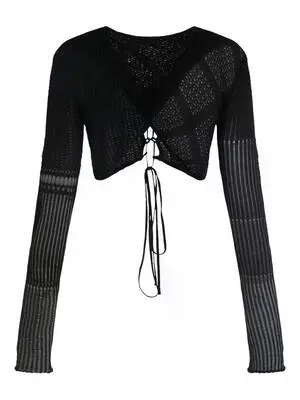 ROBERTA EINER Long-sleeve Lace-up Top