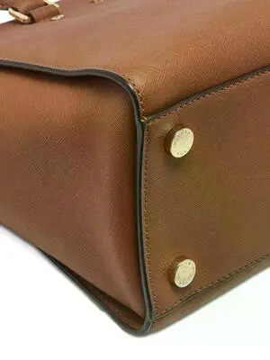 Michael Kors Leather Satchel With Detachable Shoulder Strap