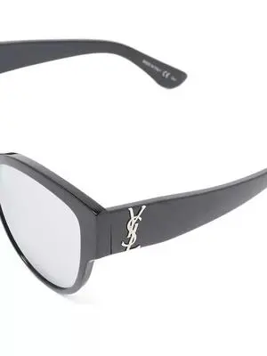 Saint Laurent Logo Detail Cat-eye Sunglasses
