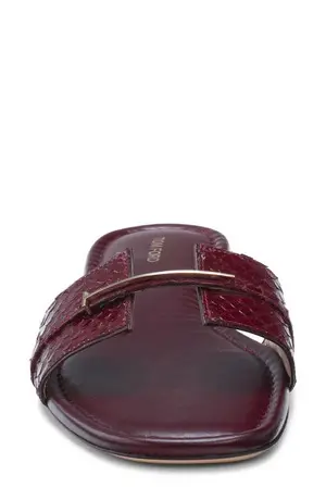TOM FORD Python Embossed Slide Sandal