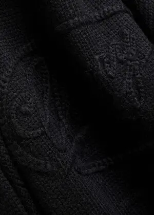 CHERRY LOS ANGELES Logo Knitted Alpaca-blend Henley Jumper