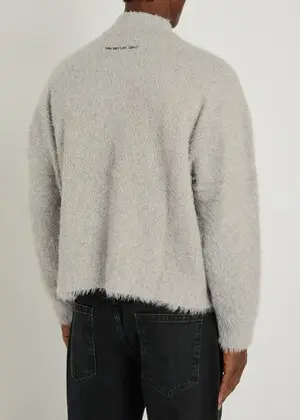 MKI MIYUKI ZOKU Brushed-knit Track Jacket - Grey