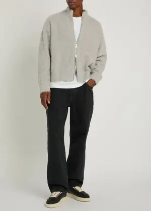 MKI MIYUKI ZOKU Brushed-knit Track Jacket - Grey
