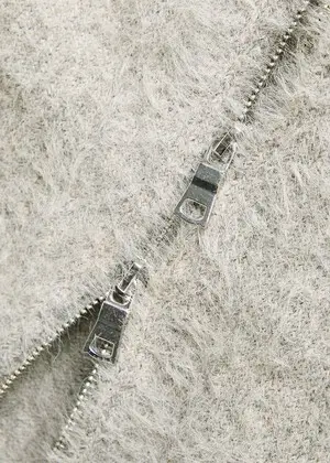 MKI MIYUKI ZOKU Brushed-knit Track Jacket - Grey