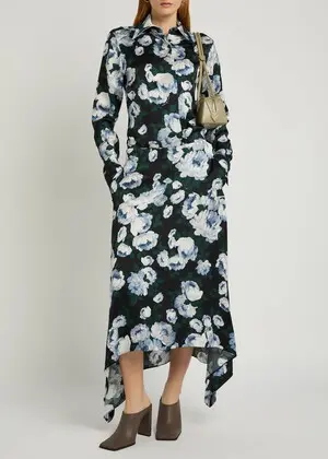 Stella McCartney Floral-print Satin Shirt - Multicoloured 1