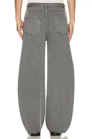 LE17SEPTEMBRE Garment Dyed Curved Jeans