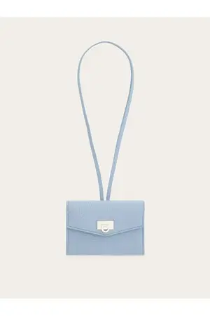FERRAGAMO Card Holder Charm - Denim