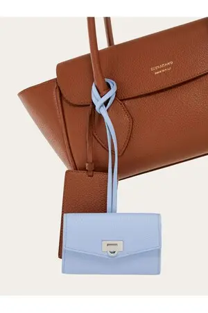FERRAGAMO Card Holder Charm - Denim