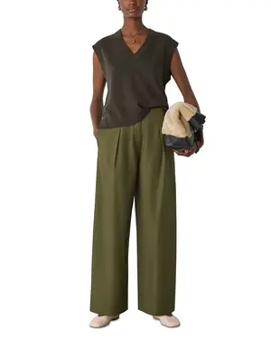 Whistles Pleat Front Barrel Trousers