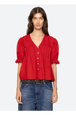 Sea Voluminous Blouses