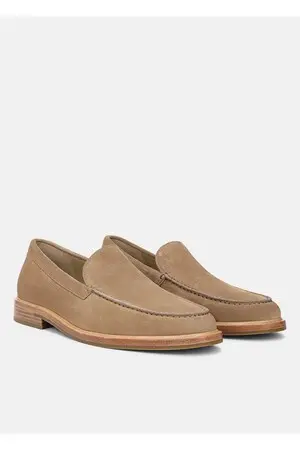 Vince Grant Suede Loafer - Natural