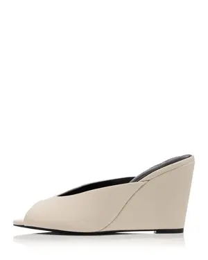 Aqua Astra Wedge Pumps - Bone