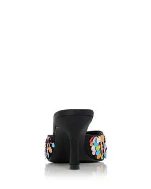 Aqua Shely Sequin Mules