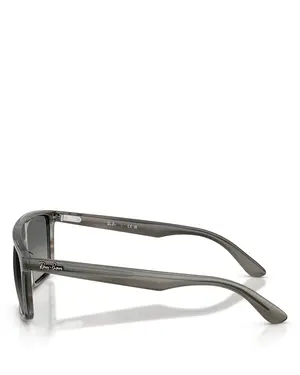 Ray-ban Square Frame Sunglasses - Striped/gradient Grey