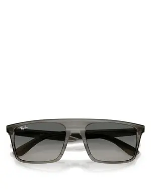Ray-ban Square Frame Sunglasses - Striped/gradient Grey