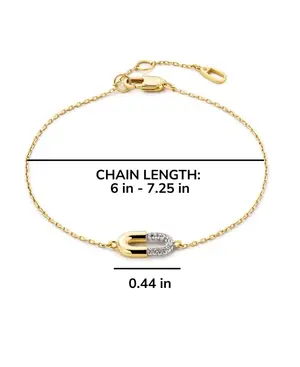 ANA LUISA Micropave Charm Blake Bracelet
